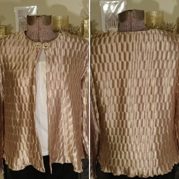 Cachet | Jackets & Coats | Cachet Evening Jacket Gold | Poshmark